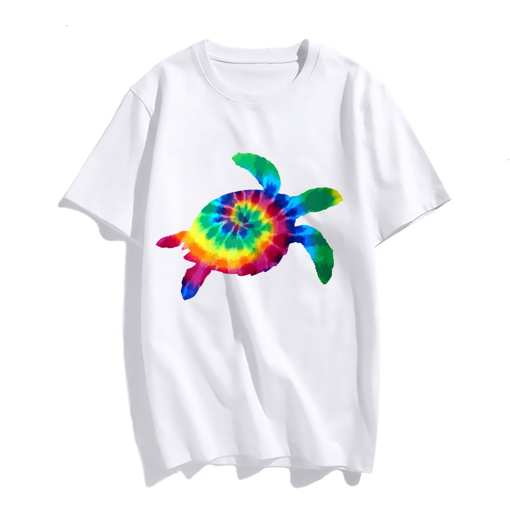 Sea Turtle Tie Dye Vintage Scuba Diving Diver Turtle T-Shirt - Walmart.com