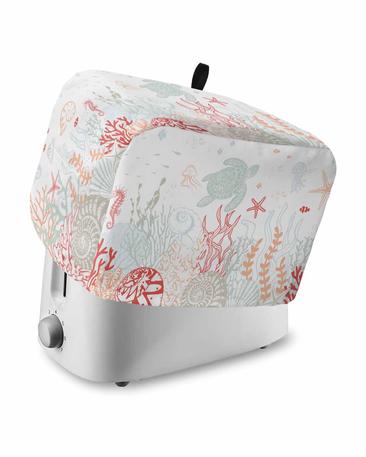 Sea Turtle Toaster Cover 2 Slice, Ocean Marine Life Starfish Jellyfish ...