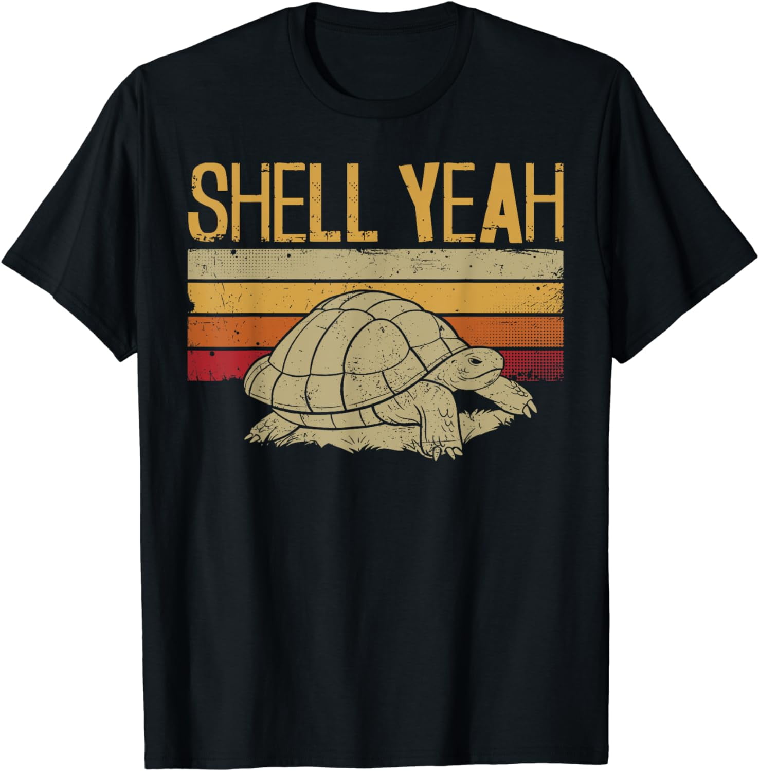 Sea Turtle Tortoise Pun Retro Vintage Shell Yeah T-Shirt - Walmart.com