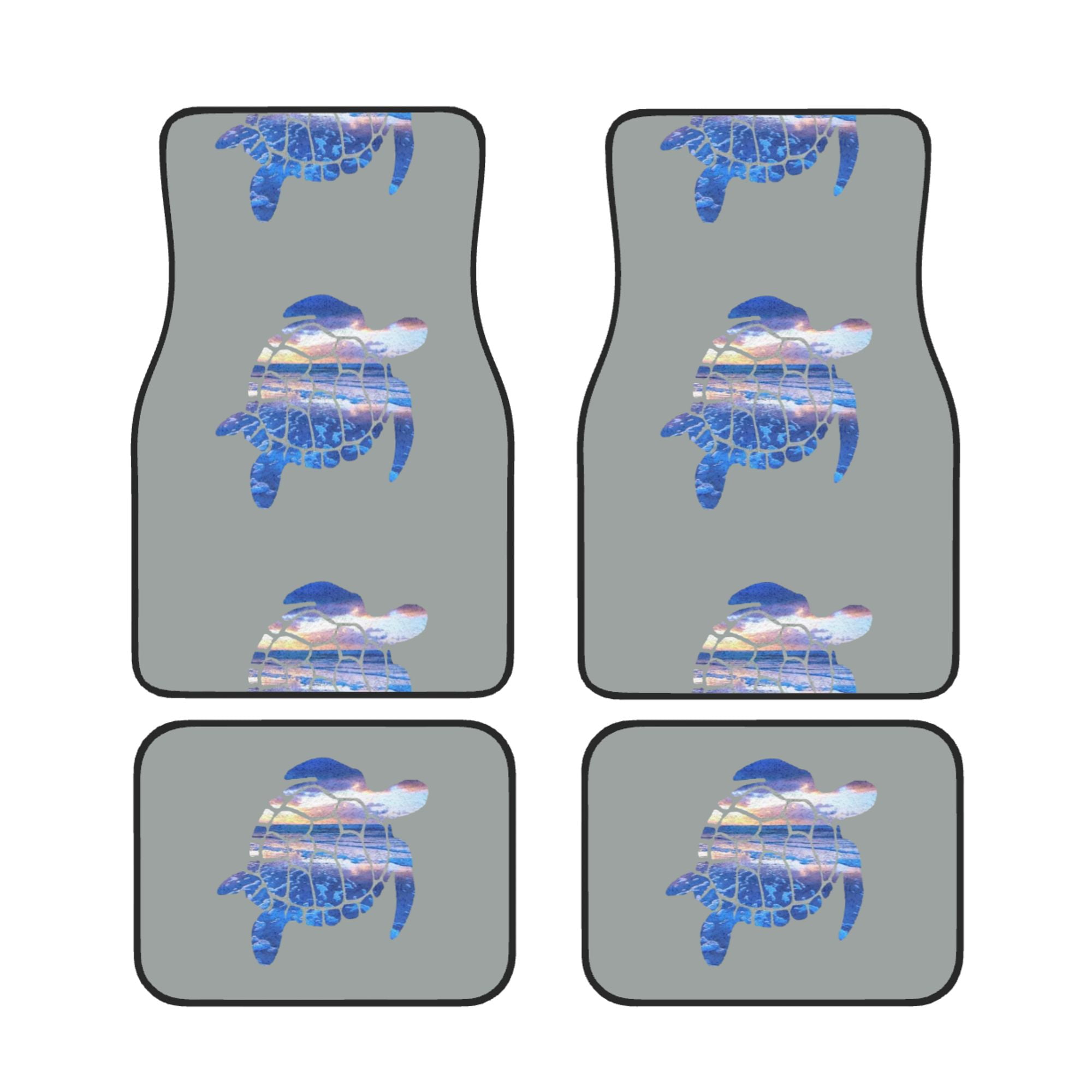 Sea Turtle Universal Fit Carpet Floor Mats For Car Suv Van & Truck 4 ...