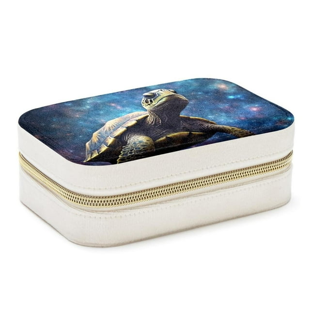 Sea Turtle Velvet Portable Travel Organizer Box with Removable ...