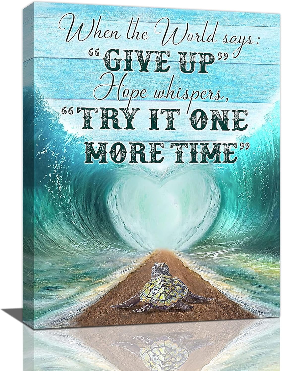 Sea Turtle Wall Art Sea Turtle Inspirational Quotes Wall Decor Beach ...