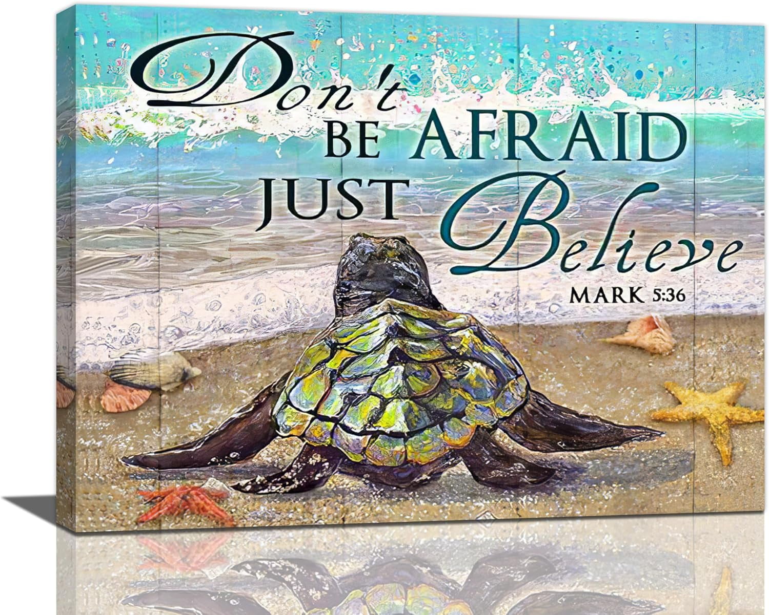 Sea Turtle Wall Art Inspirational Quotes Pictures Wall Decor Beach ...