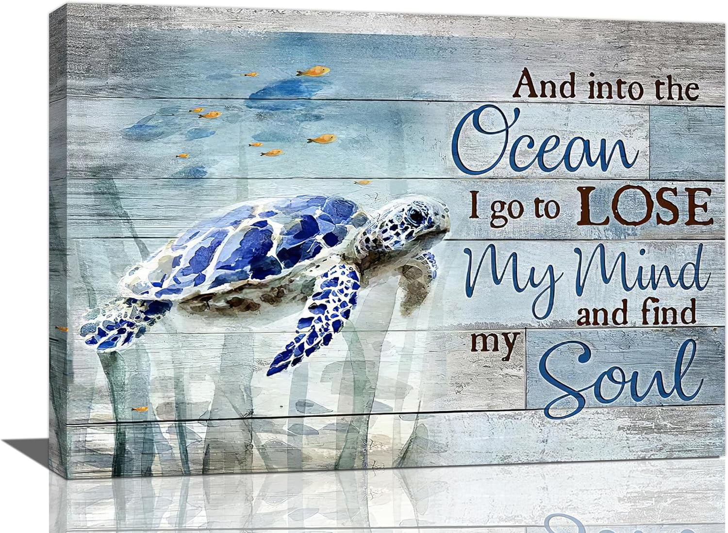 Sea Turtle Wall Art Turtle Pictures Wall Decor Inspirational Quotes ...