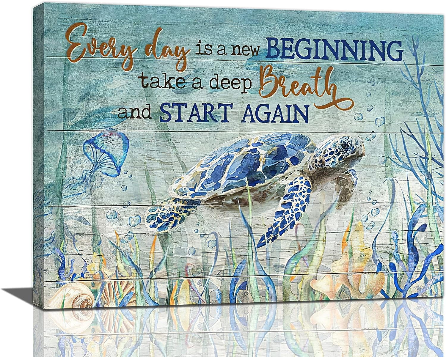 Sea Turtle Wall Art Turtle Pictures Wall Decor Inspirational Quotes ...