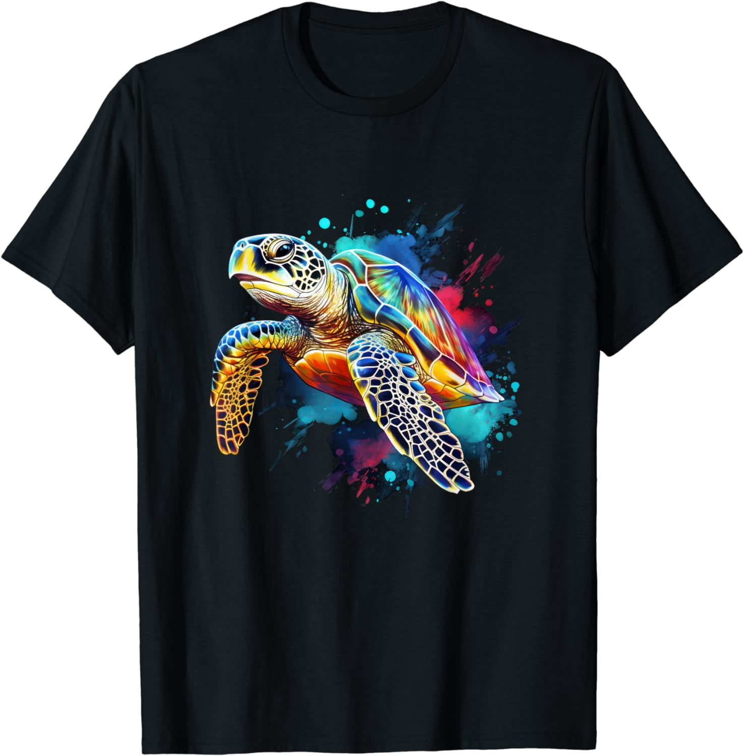 Sea Turtle Watercolor Graphic T-Shirt - Walmart.com