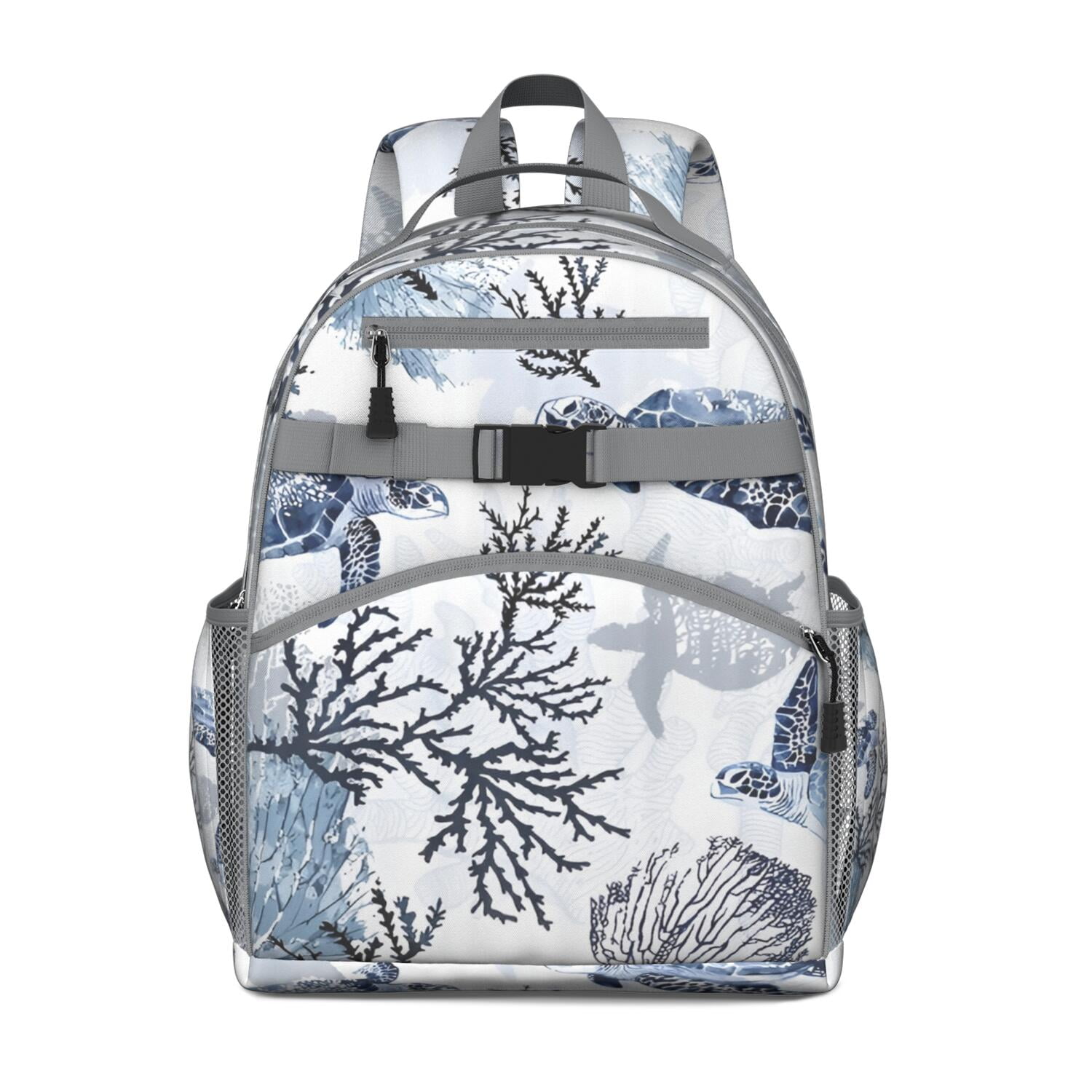 Sea Turtle Waterproof School Backpack - Ergonomic Travel Daypack with ...