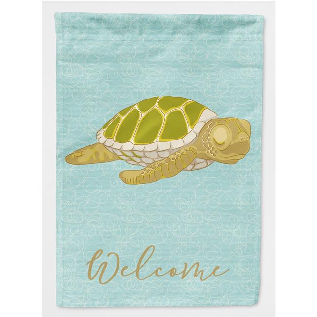 Sea Turtle Welcome Flag Canvas House Size - Walmart.com