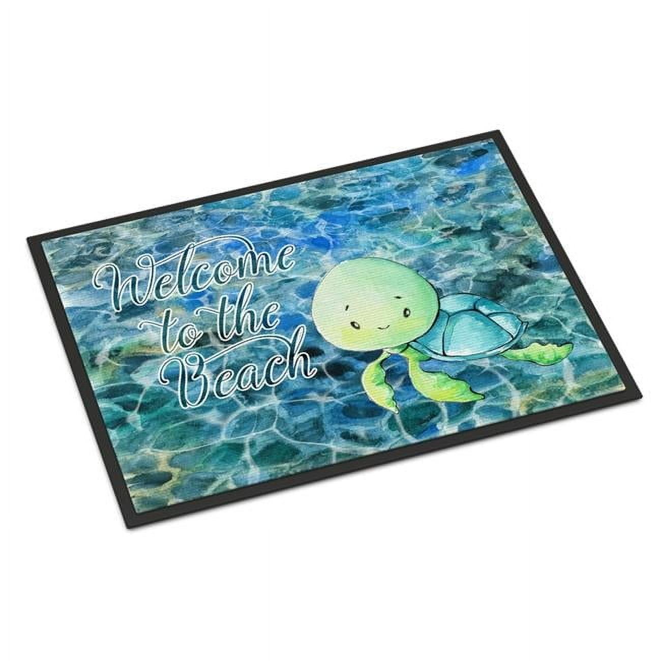 Sea Turtle Welcome Indoor Or Outdoor Mat - Multicolored - 24 x 36 in ...