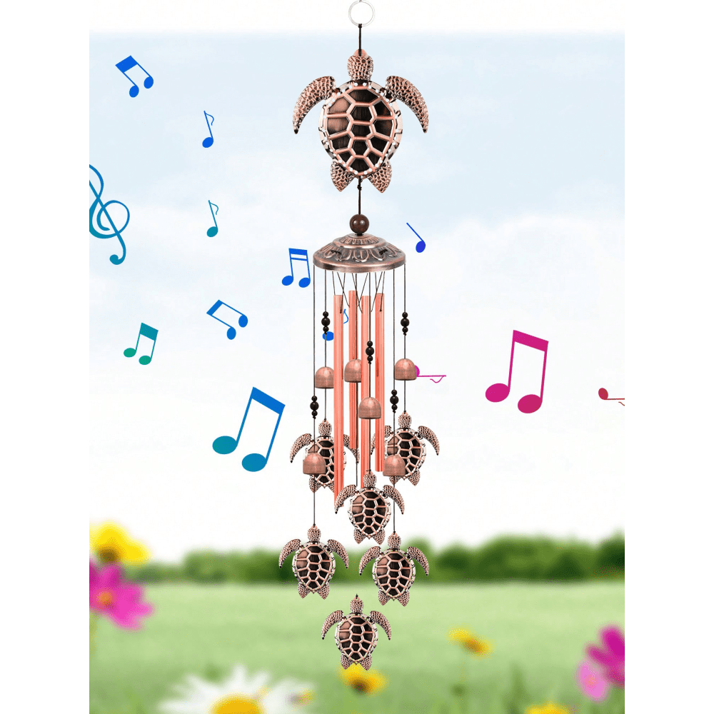 Sea Turtle Wind Chimes, Hanging Outdoor Retro Tortoise Wind Chimes ...