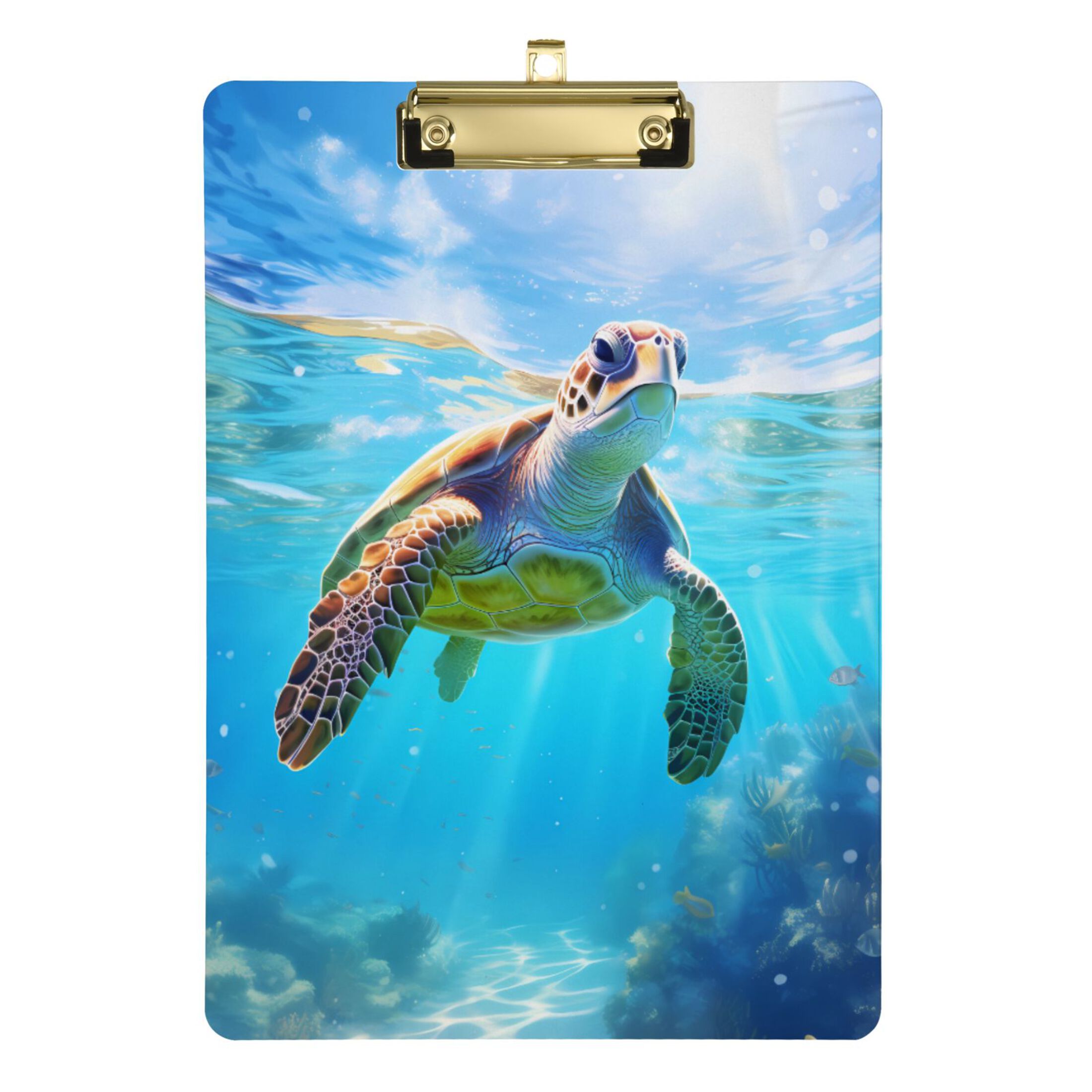 Sea Turtle and Sea Acrylic Clipboards A4 Standard Letter Size Clipboard ...