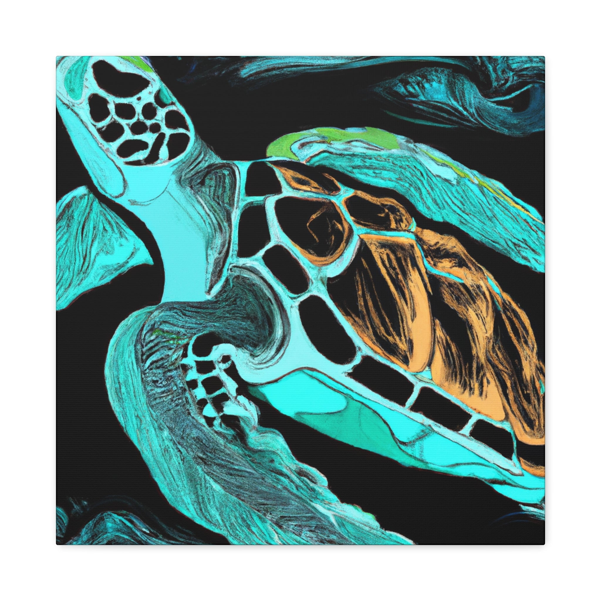 "Sea Turtle of Splendor" - Canvas - Walmart.com