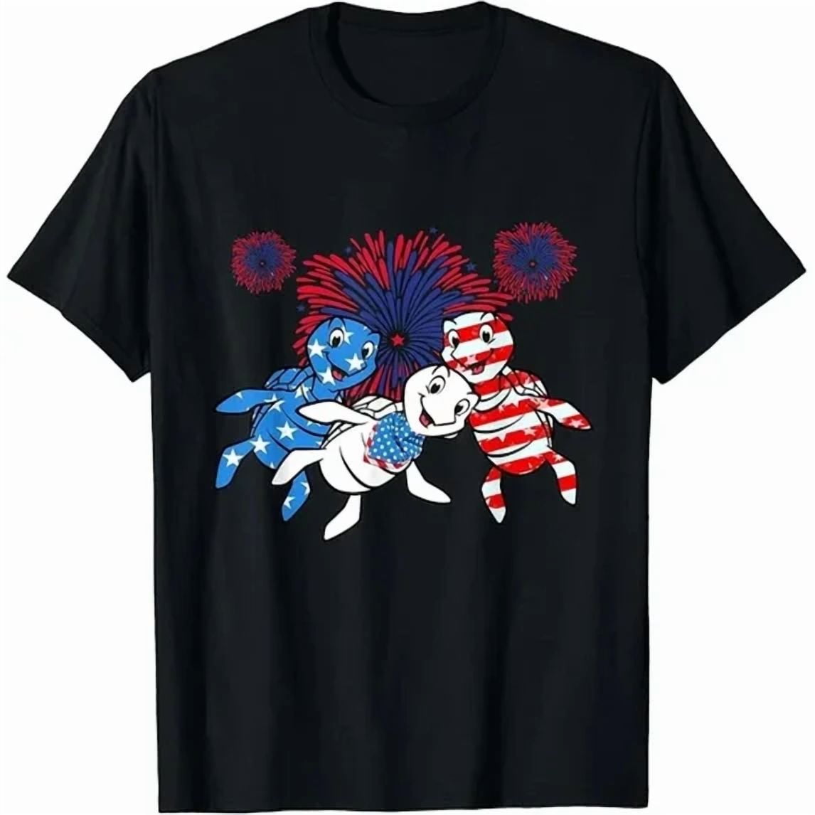 Sea Turtles 4Th Of July American Usa Flag Patriotic T-Shirt - Walmart.com