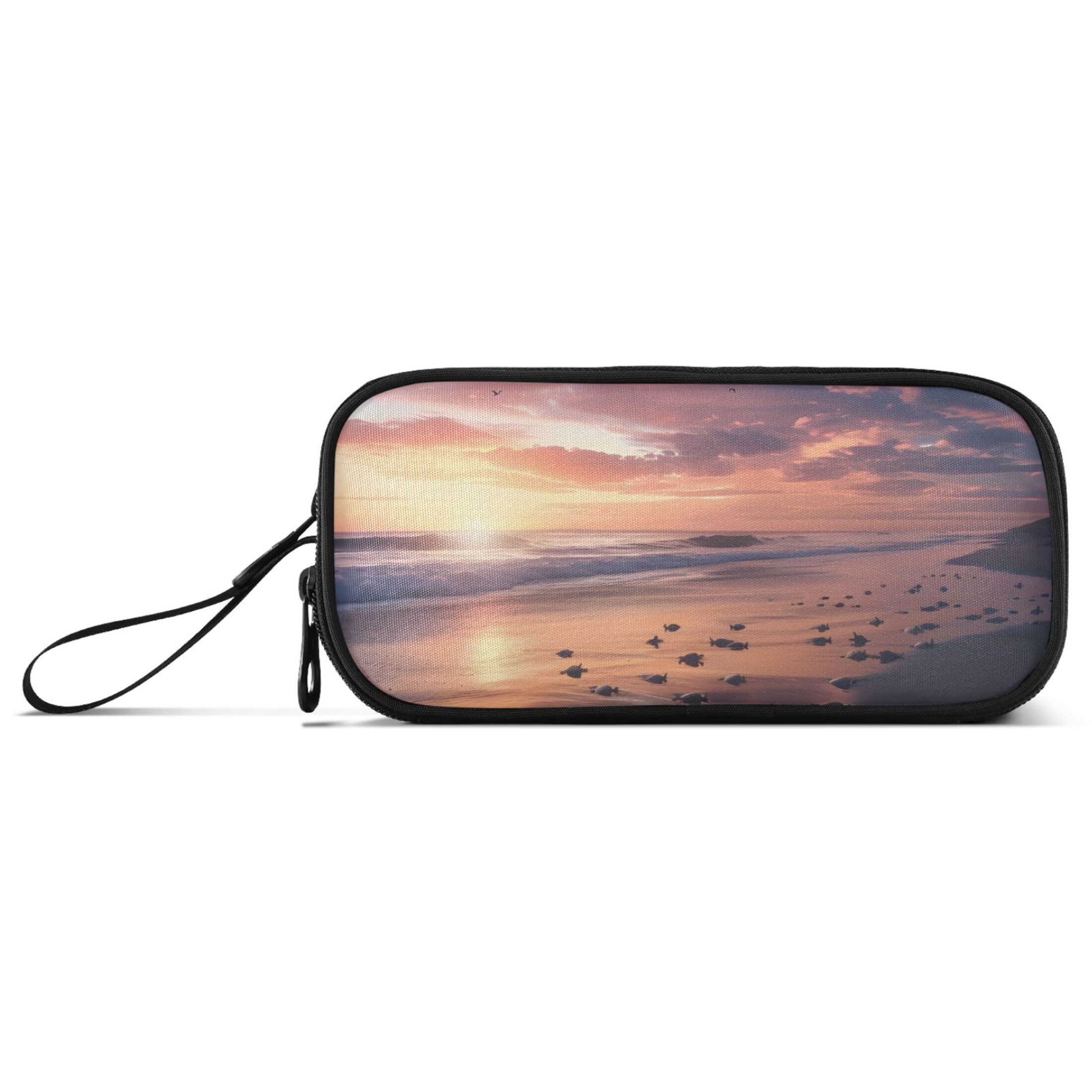 Sea Turtles Beach Beautiful Sky Pencil Case Stationary Holder Pen Bag ...