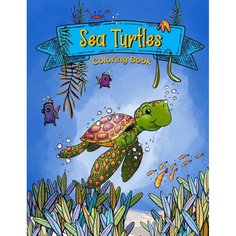 loggerhead sea turtle coloring page