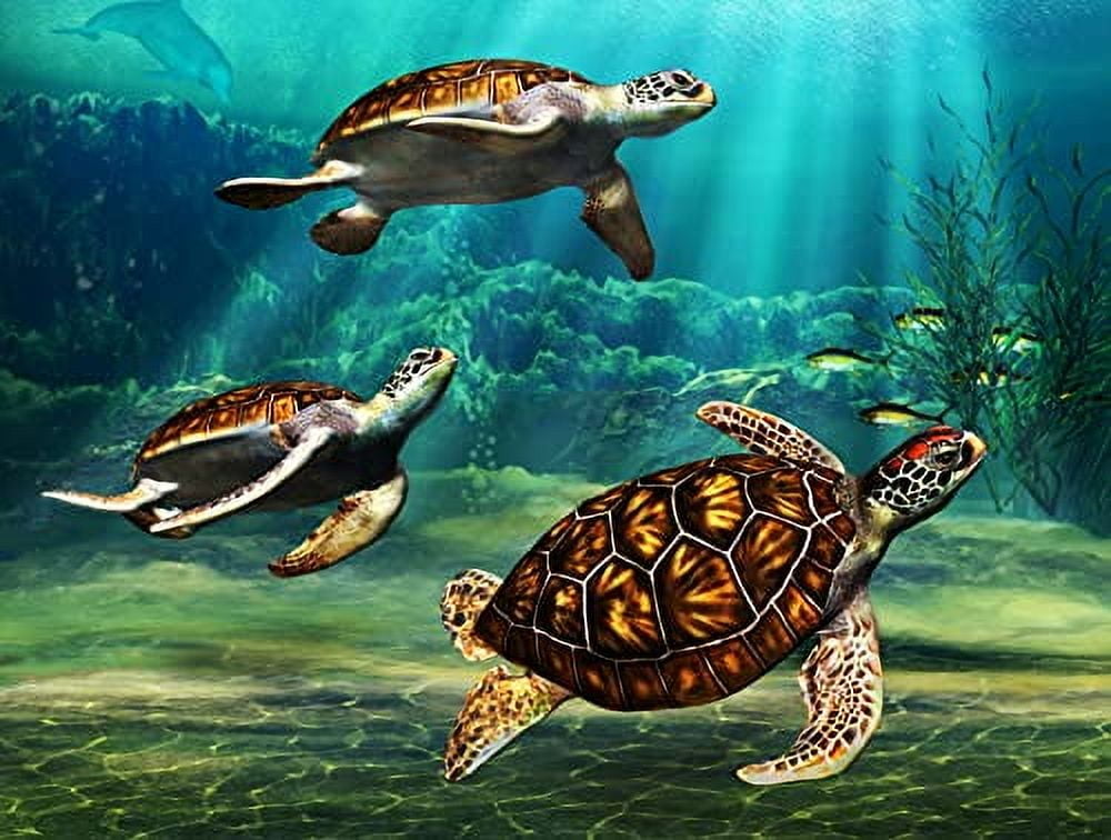 Sea Turtles Edible Icing Image Cake topper Custom when ordering ...