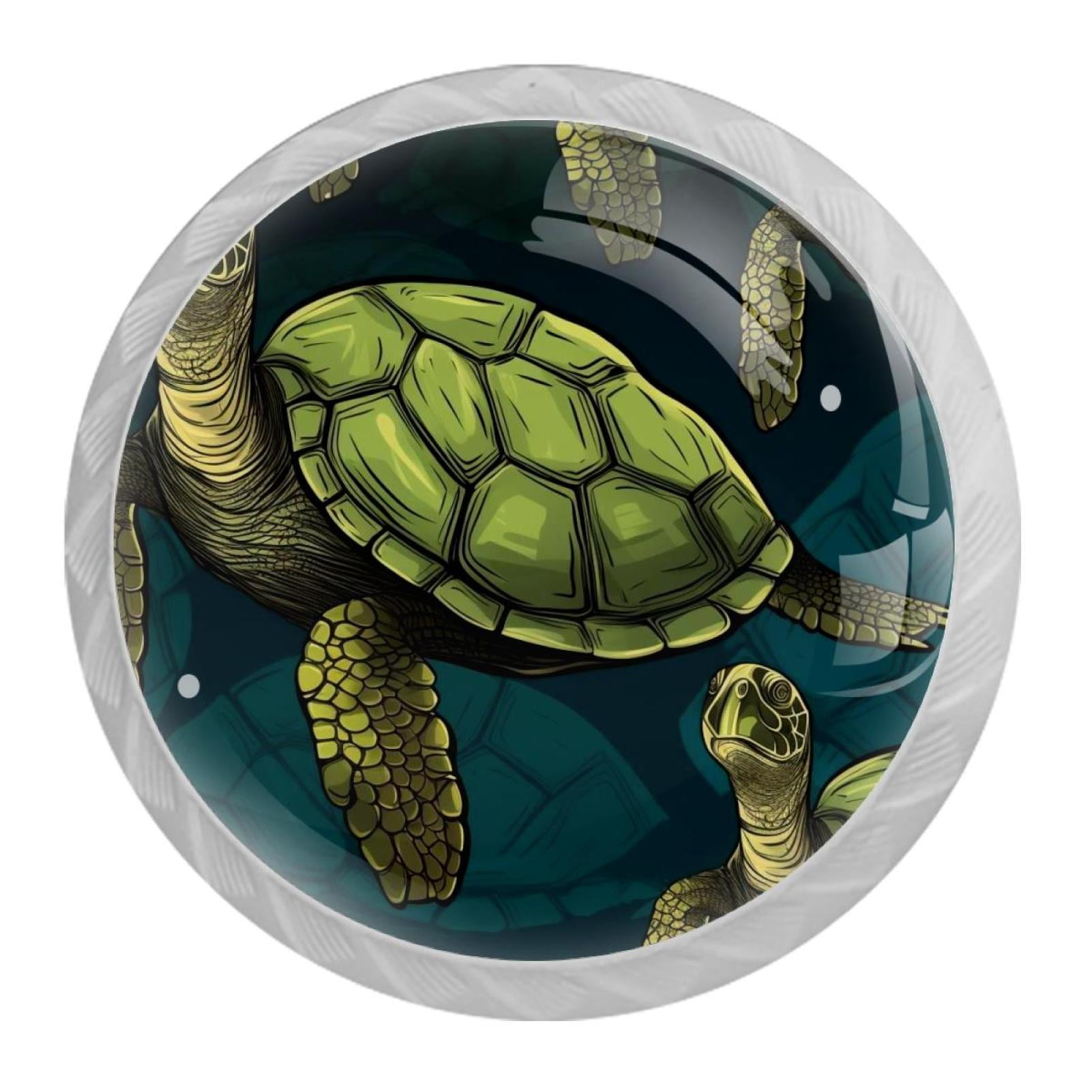 Sea Turtles Seamless Cabinet Knobs, Stainless Steel Kitchen Knobs ...