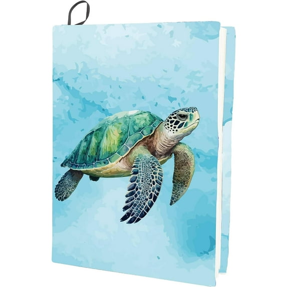 Sea Turtles Stretchable Book Cover Tortoise Animal Washable Reusable ...