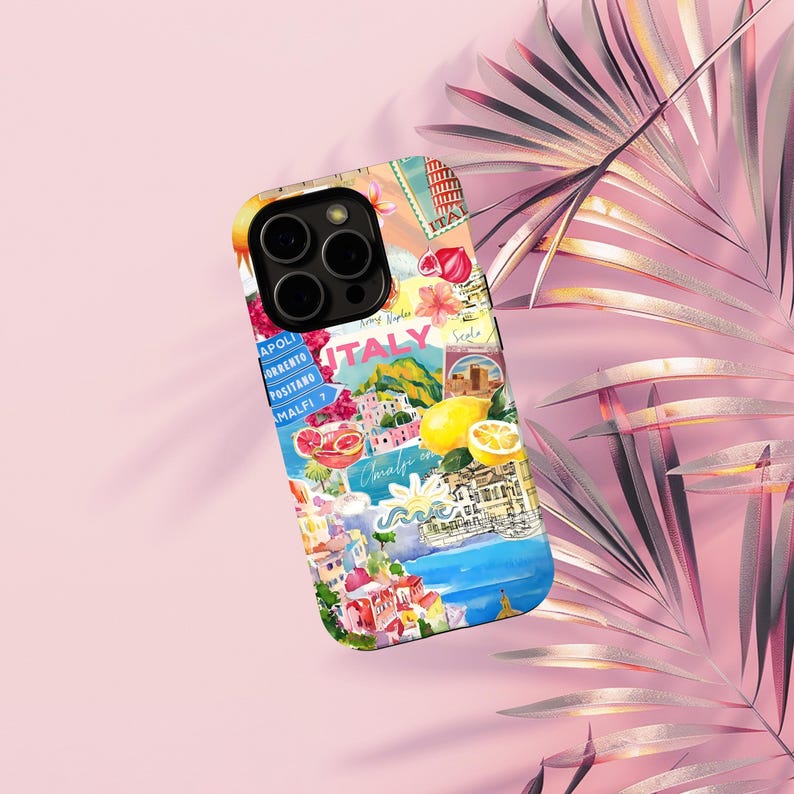Sea Vacation Collage Phone Case Compatible with iPhone 11 to 16 Nature ...