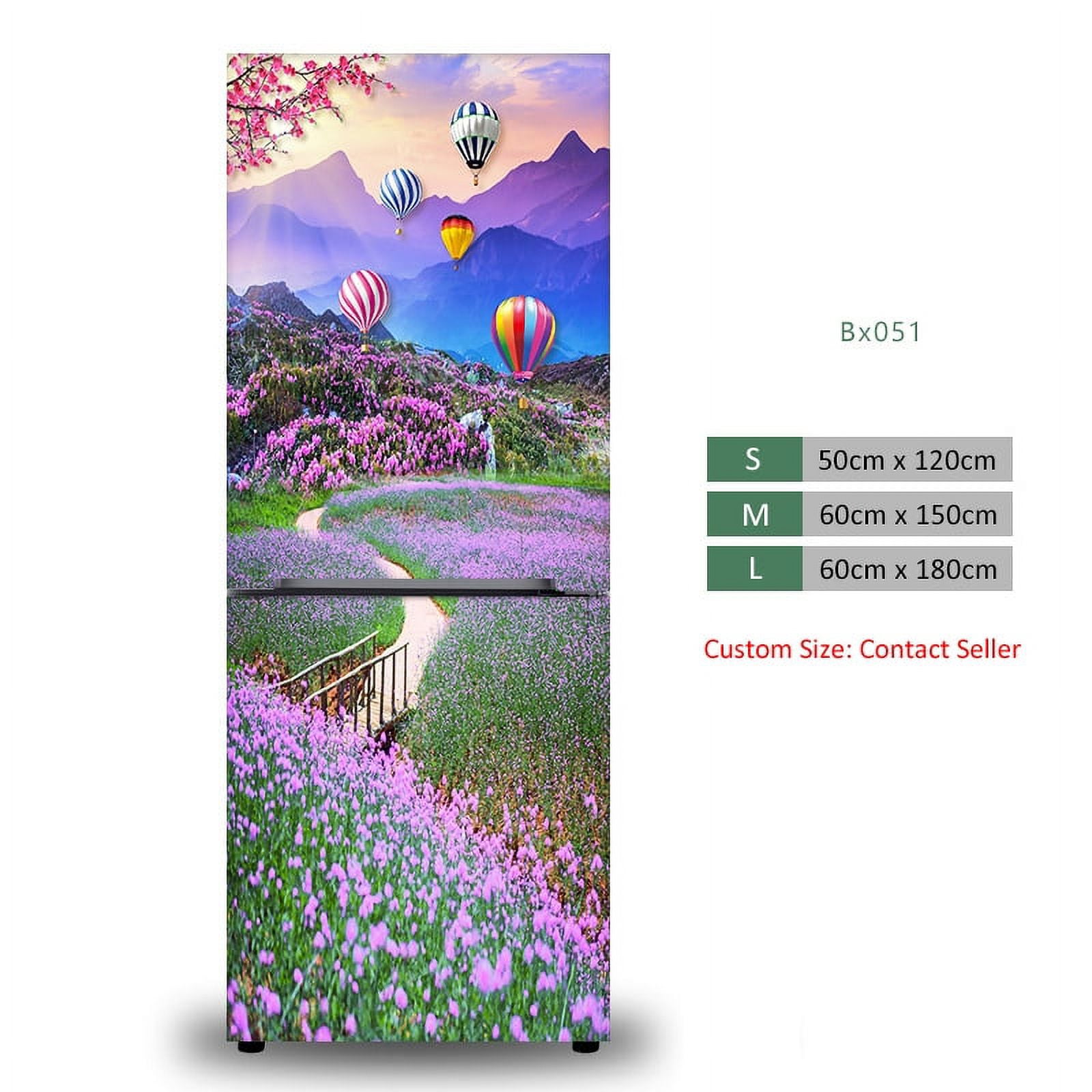 Sea View Forest Scenery Fridge Door Sticker Self Adhesive PVC Whole ...