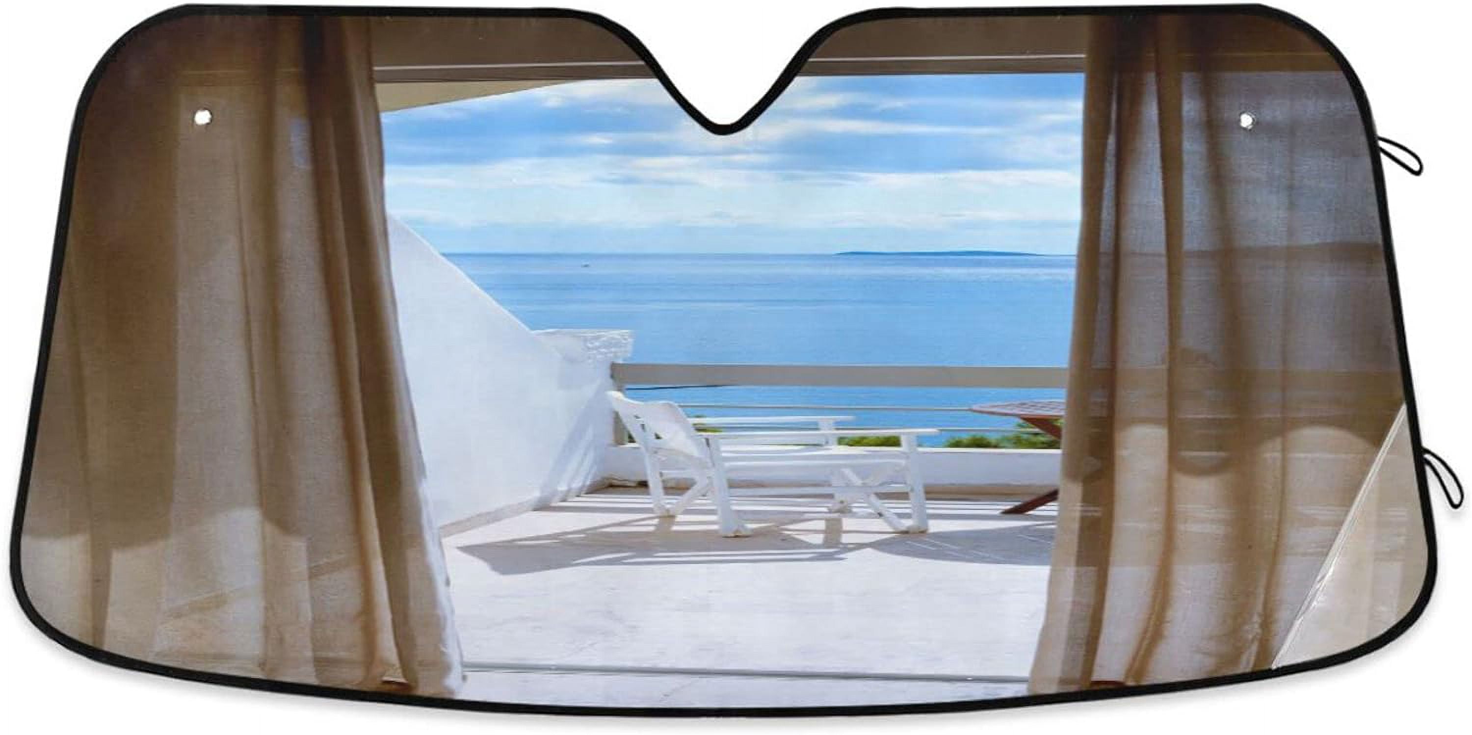 Sea View House Car Windshield Sunshade Front Auto Sun Shield Shade ...