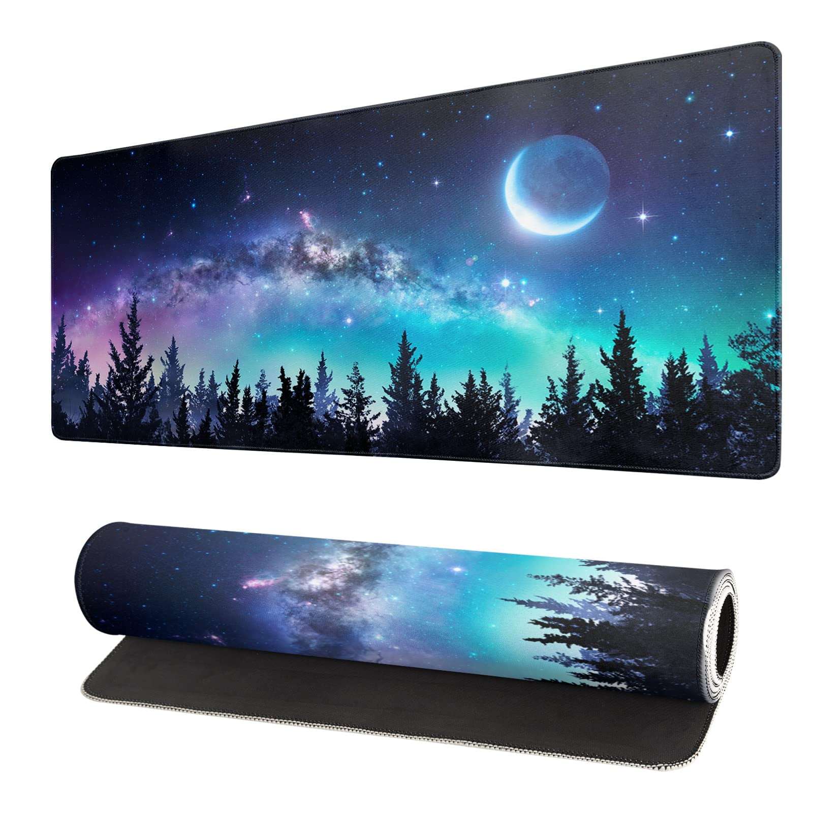 Sea Wave Large Mouse Pad,Anime Black Gaming,3mm Thick Long Non-Slip ...