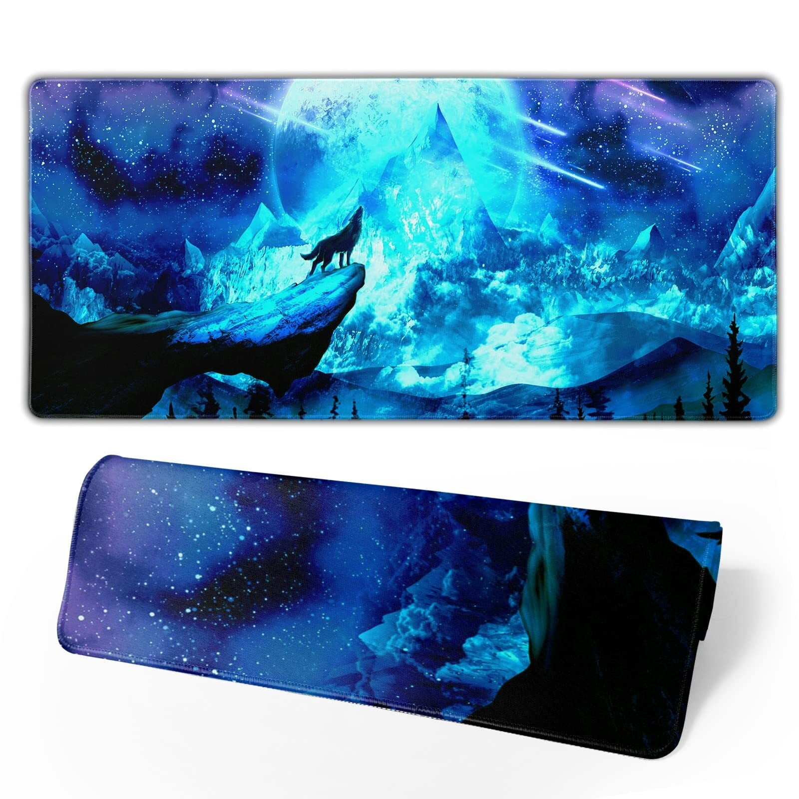 Sea Wave Large Mouse Pad, Anime Black Gaming, Extended Kanagawa Mat ...