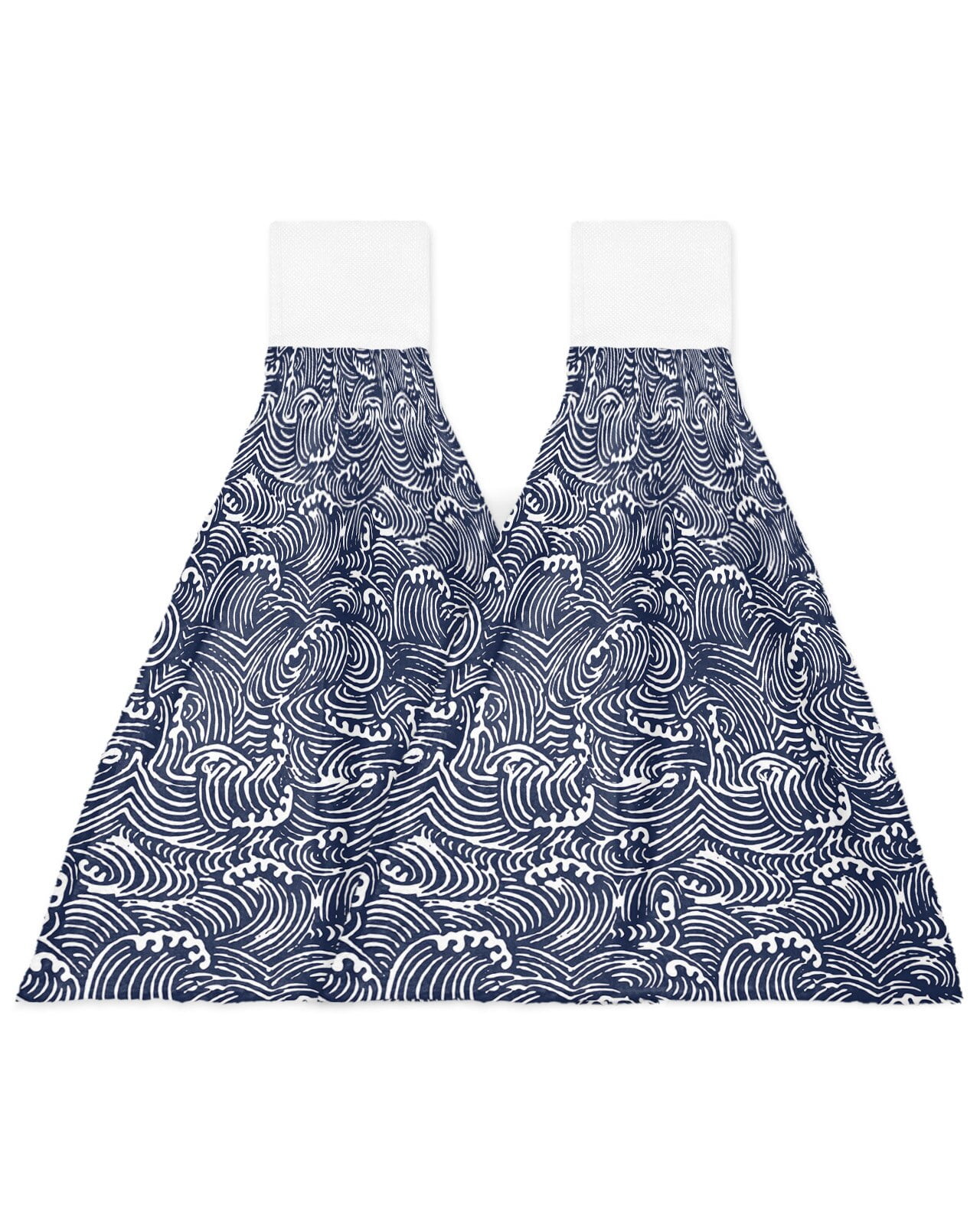 Sea Wave Texture Custom Wipe Hand Towel Absorbent Hanging Towels Home ...