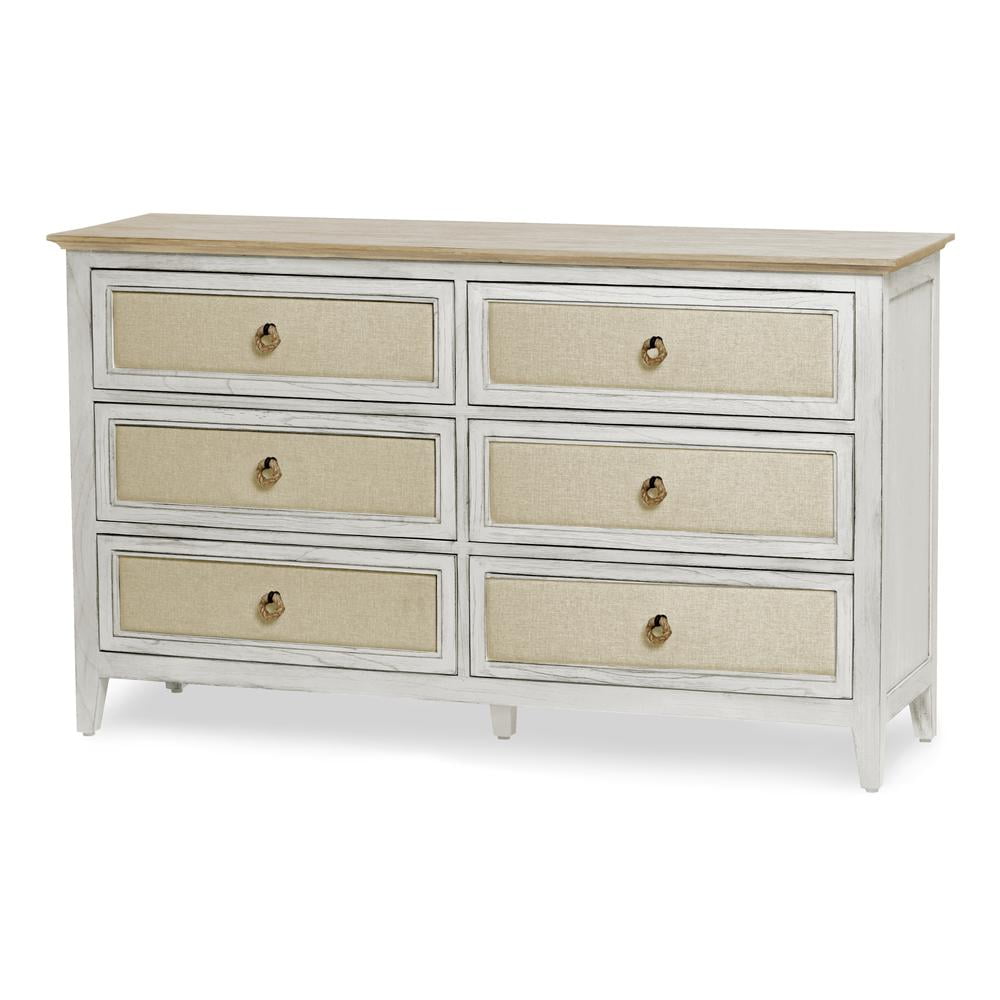 Sea Wind Florida Captiva Island 6-Drawer Wood Dresser in White/Light ...