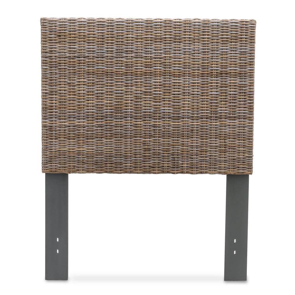 Sea Wind Florida Island Breeze Turtle Weave Wood Twin Headboard in ...