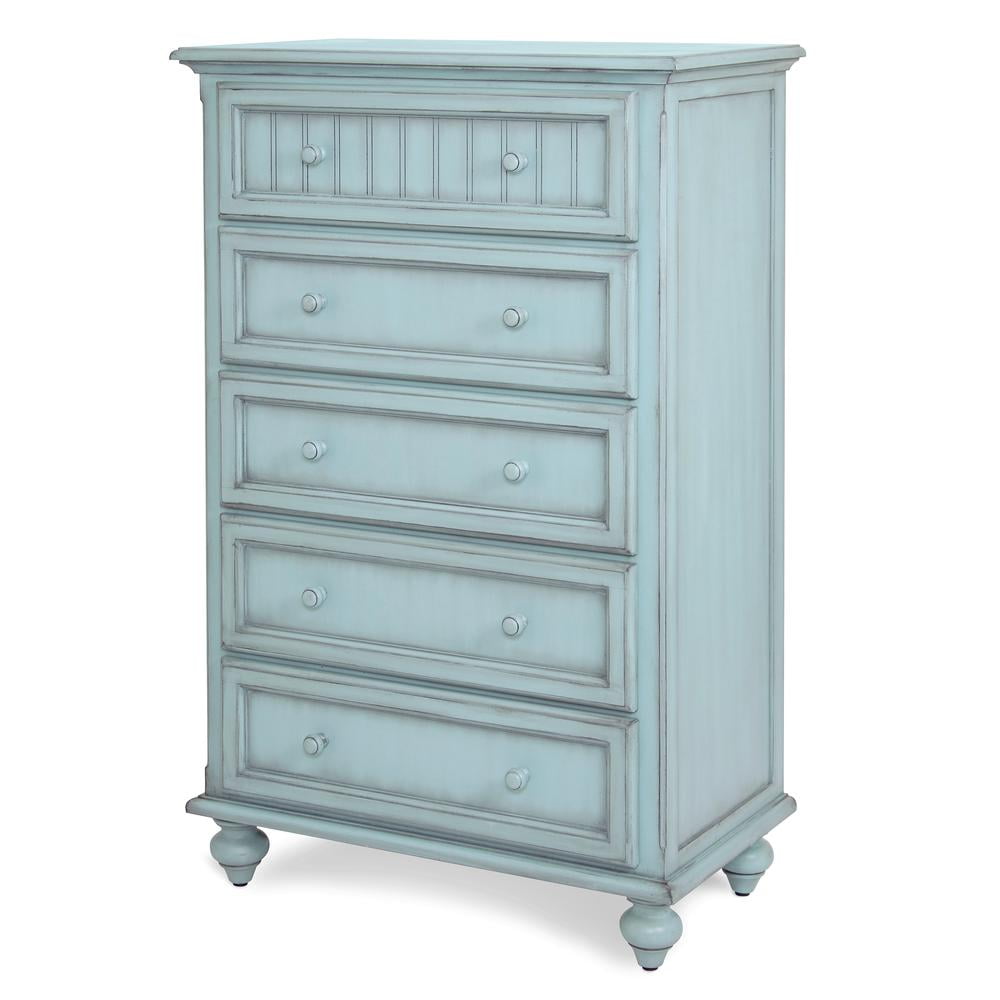Sea Wind Florida Monaco Nautical Dresser, Solid Wood Cottage Style ...
