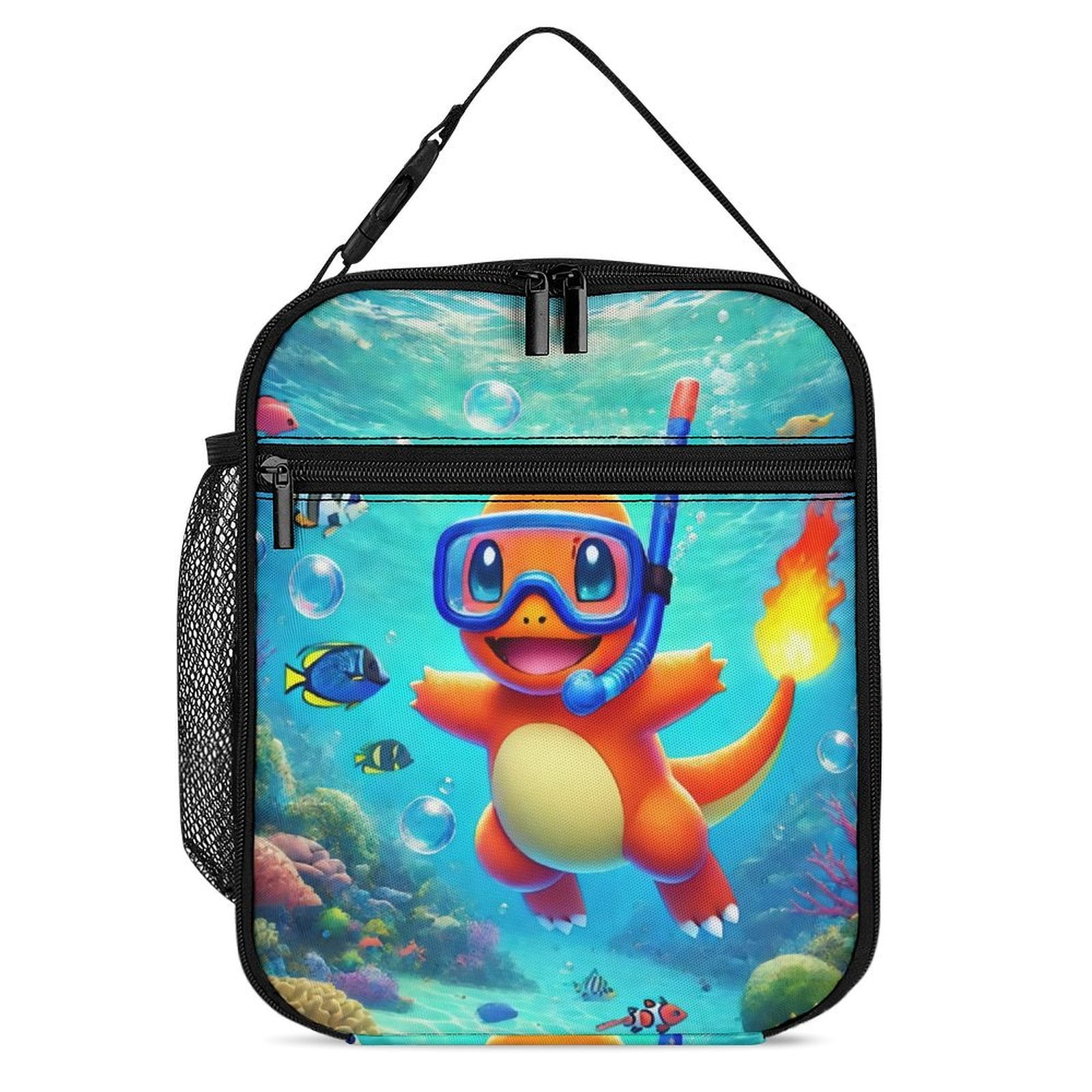 Sea World Charmander Charizard Custom Text Lunch Bag With Satchel ...