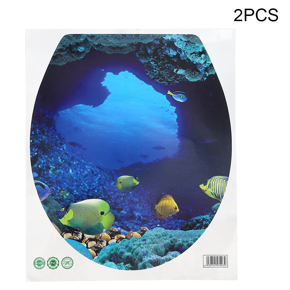 Sea World Theme - Bathroom Marker Signs & Decor (B) 2-Pack Fun Toilet ...