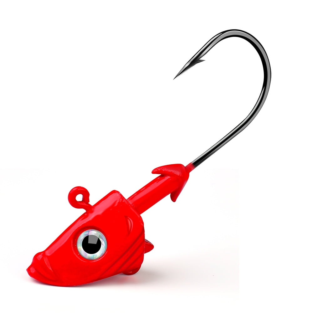 Sea.Yolo Jig Head Fishing Hook 21.5g 32.5g with 3D Eye for Salmon and ...