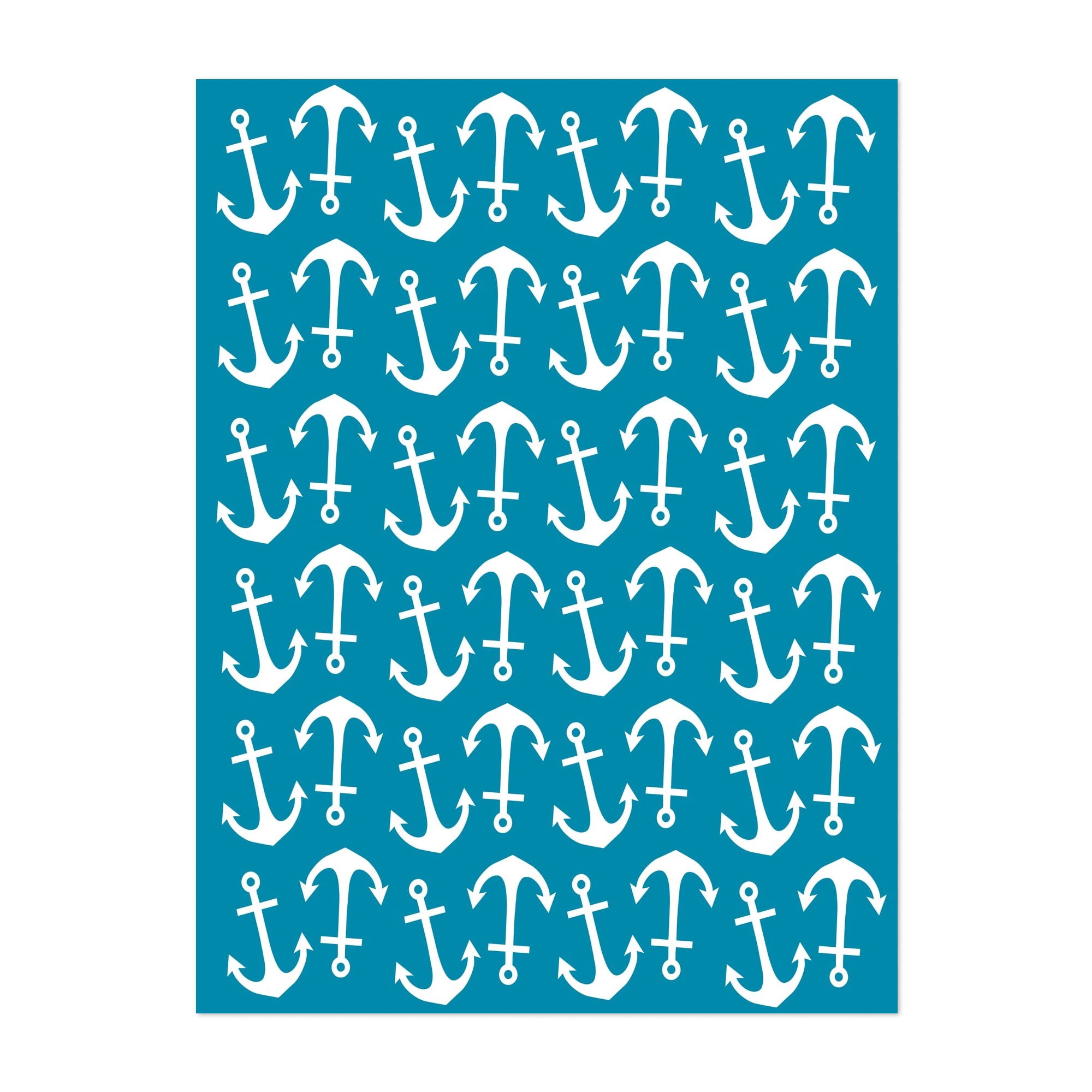 Sea anchors - Illustration Nautical Pattern Maritime Beach House ...