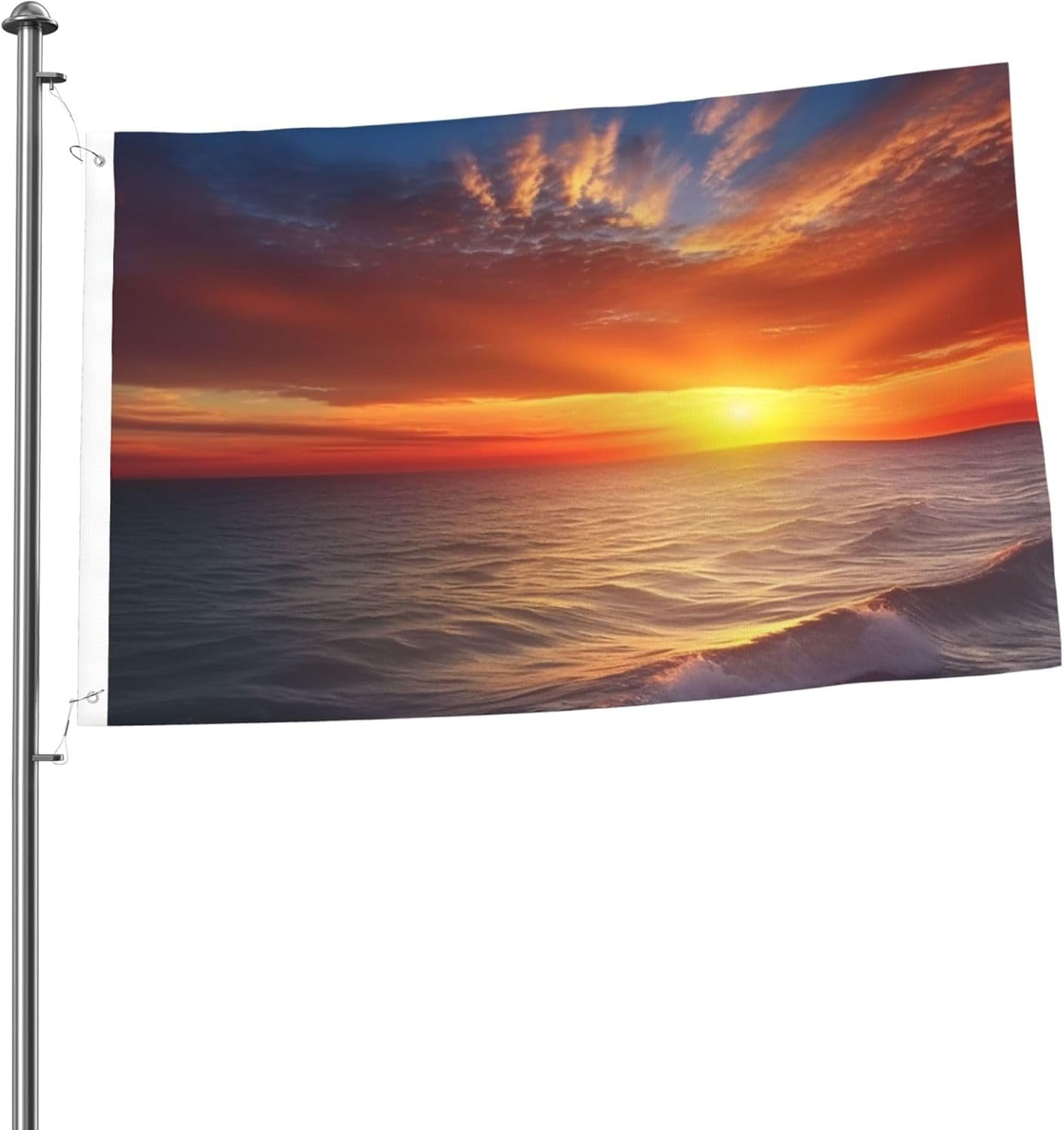 Sea and sunset Garden Flags Holiday Banner with Brass Grommets Large ...