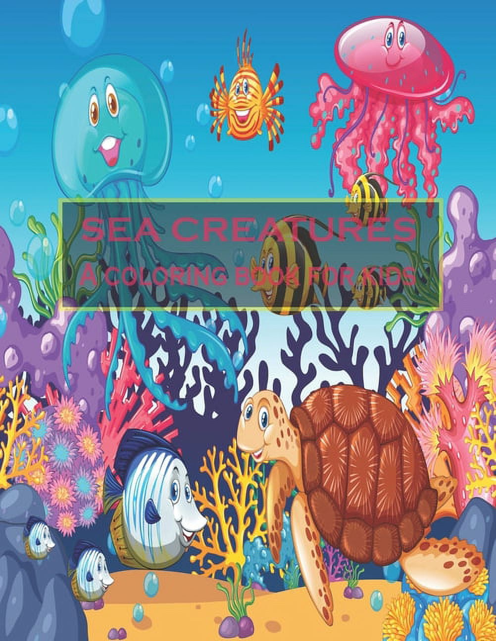 Sea creatures A coloring book for kids : Creative Haven Fanciful Sea ...
