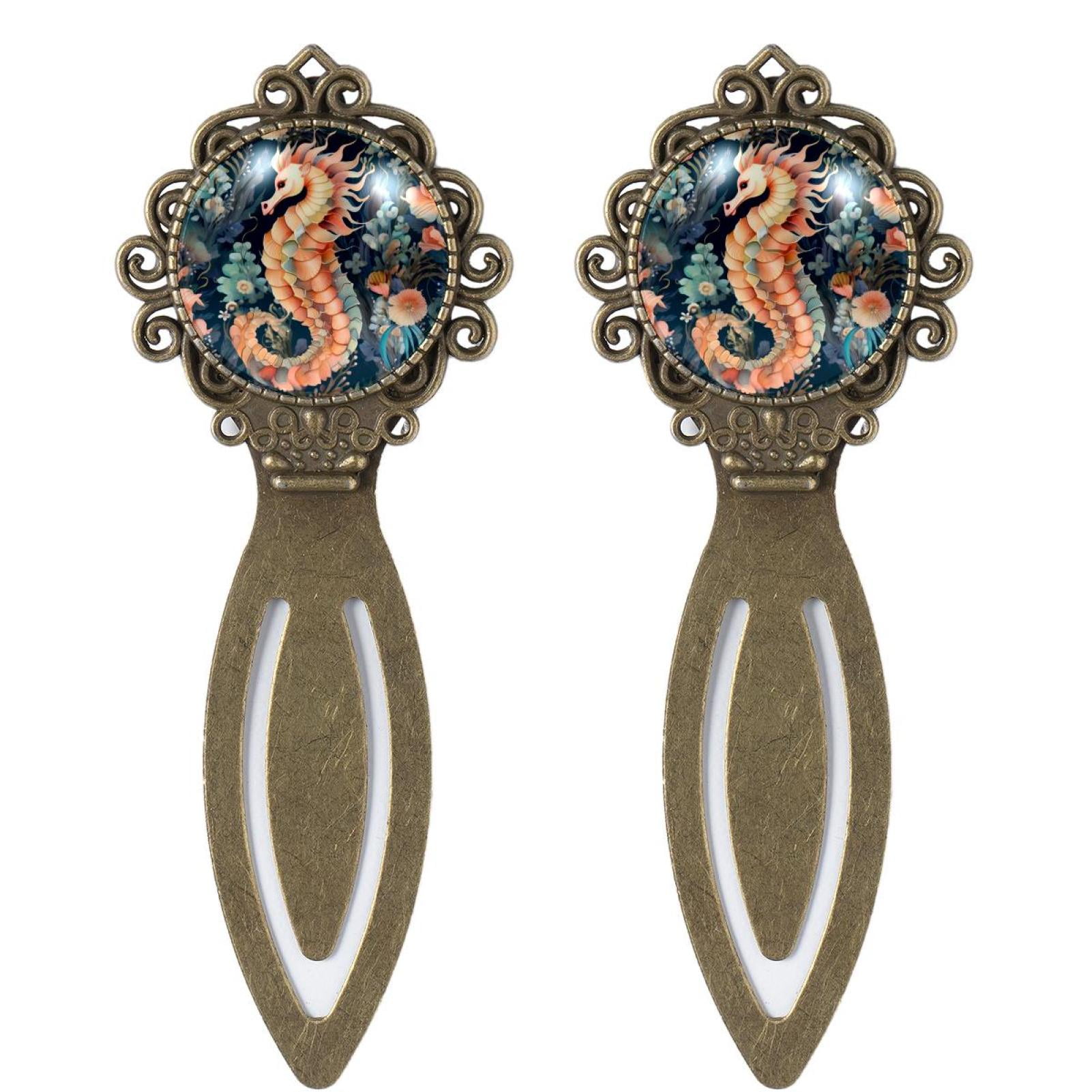 Sea horse Vintage Copper-Colored Lace Bookmarks: a Stainless Steel ...