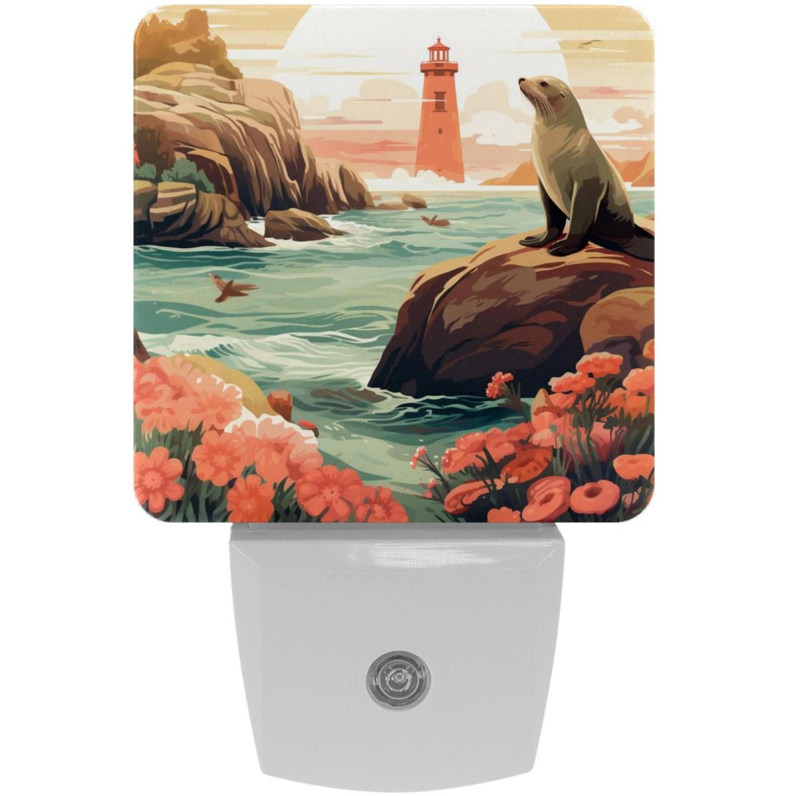 Sea lion LED Square Night Lights- Energy Efficient and Stylish ...