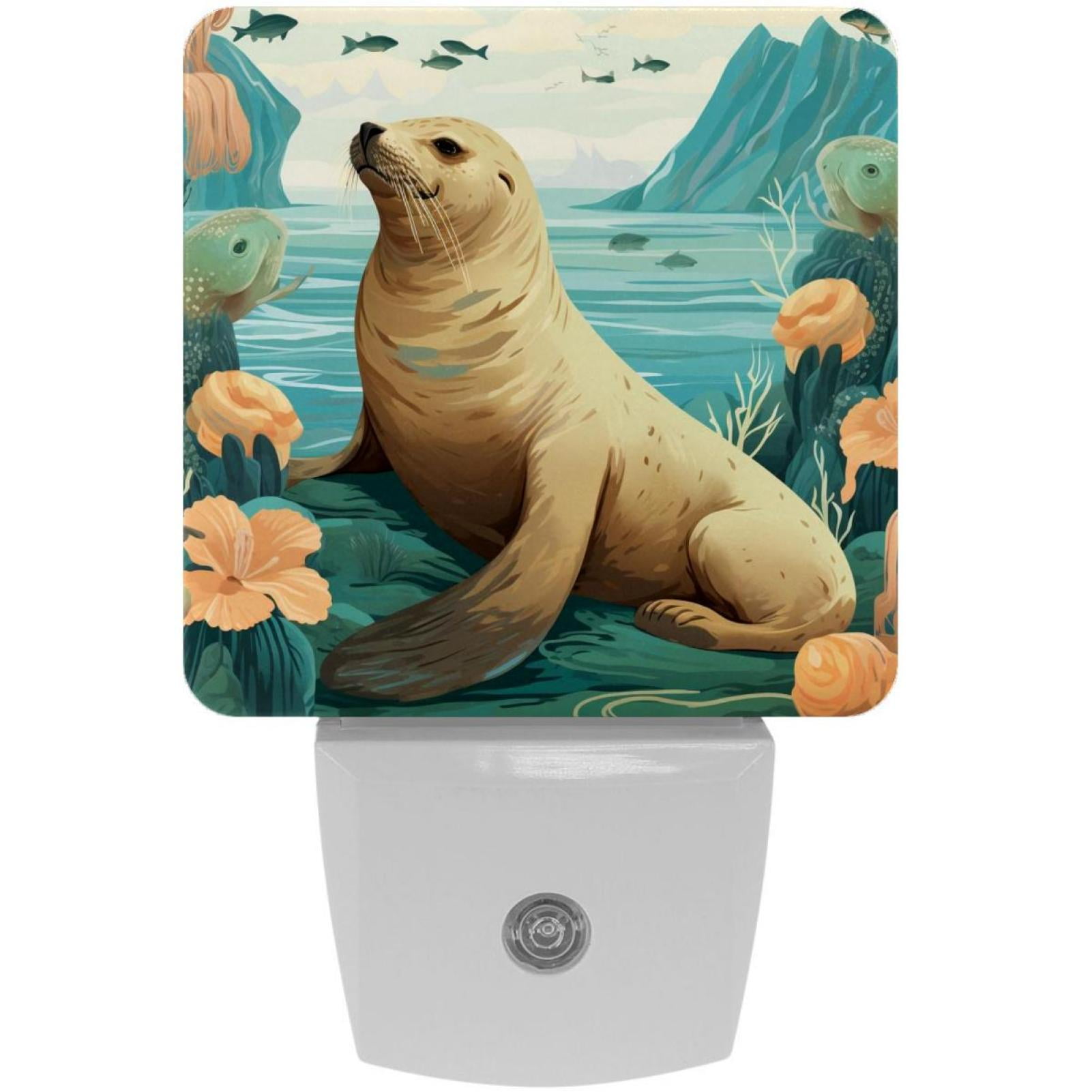Sea lion LED Square Night Lights - Modern Design, Energy Efficient ...