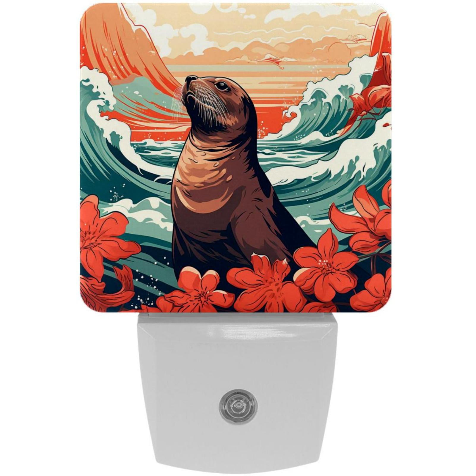 Sea lion LED Square Night Lights for a Bright and Stylish Ambiance ...