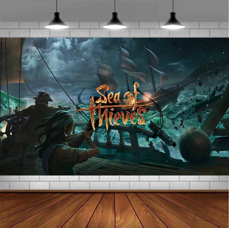 Sea of Thieves Backdrop Banner Party Supplies Poster Movie Theme ...