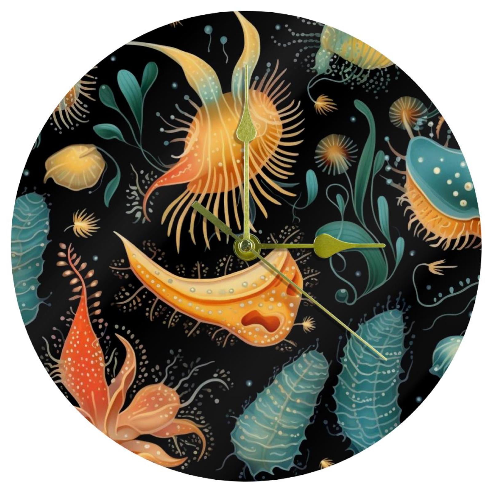 Sea slugs Circular Acrylic Wall Clock - Sleek and Stylish Timepiece for ...
