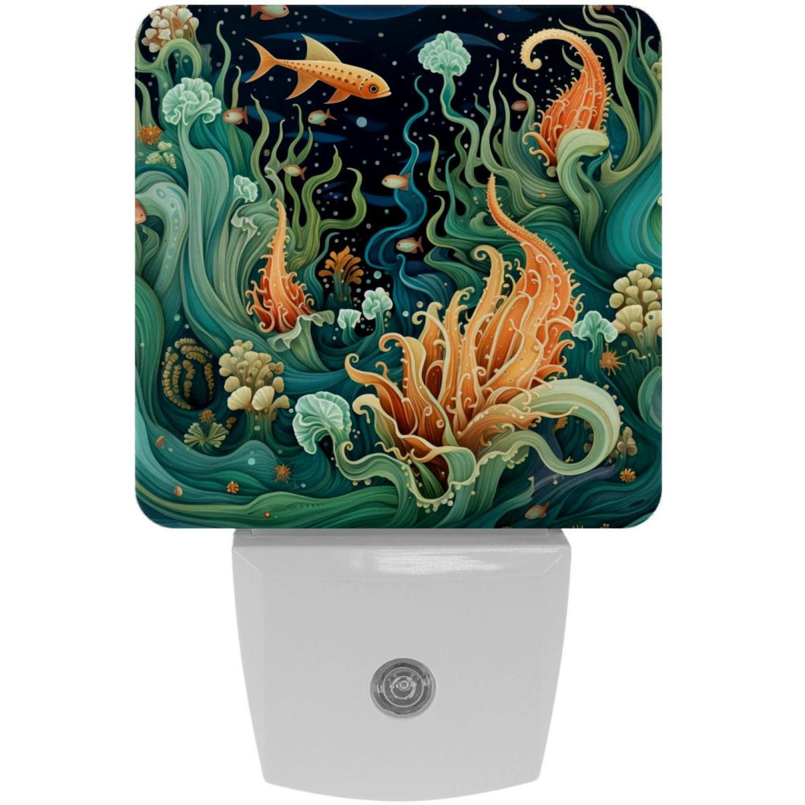 Sea slugs LED Square Night Lights - Energy Efficient Plug-in Wall Lamp ...