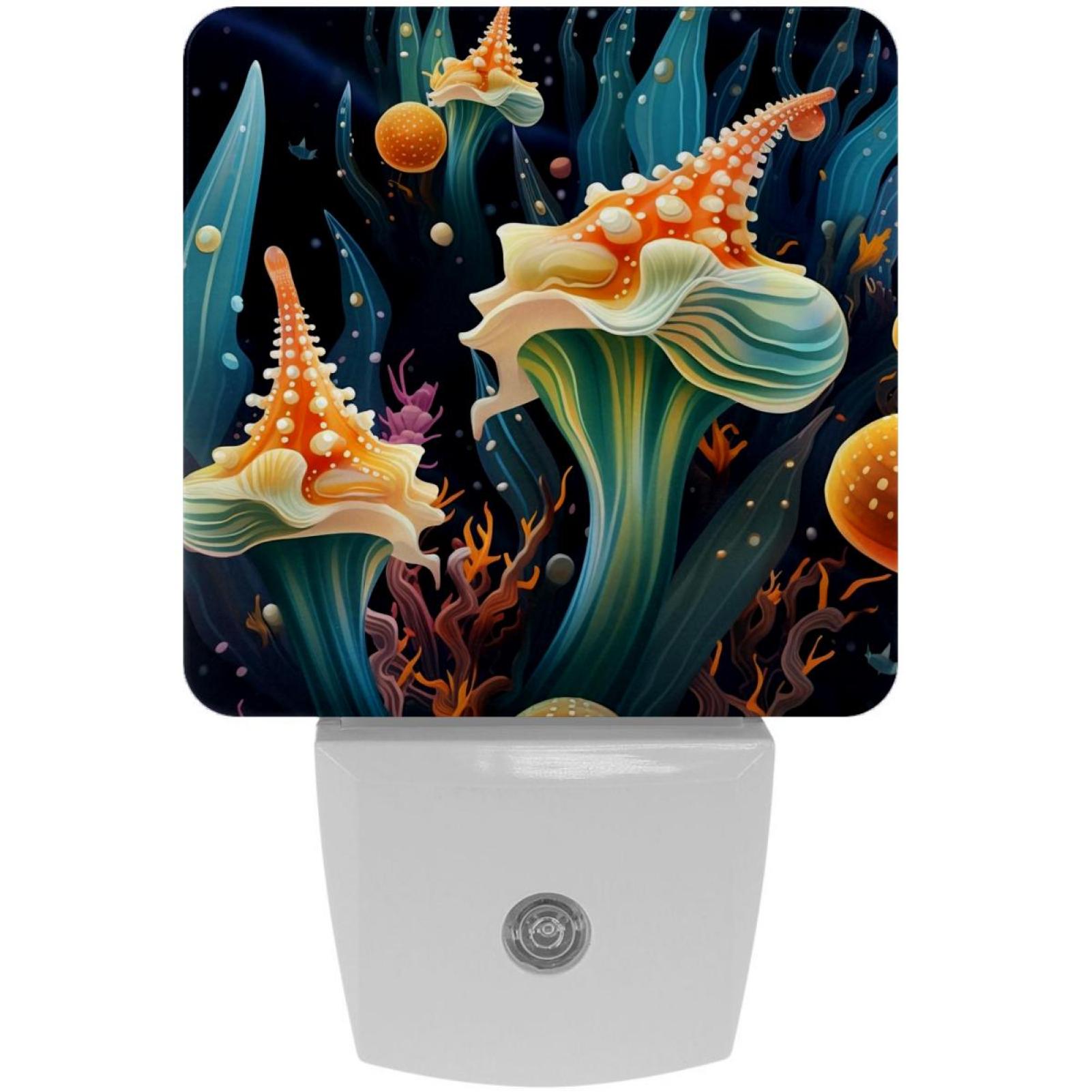Sea slugs LED Square Night Lights - Modern Design, Soft Glow, Energy ...