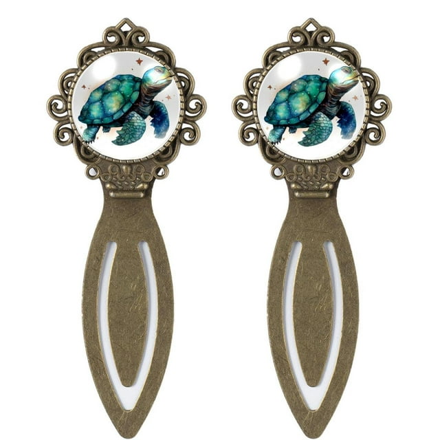 Sea turtle Book Accessories: Vintage Copper- Set of 2, Stainless Steel ...