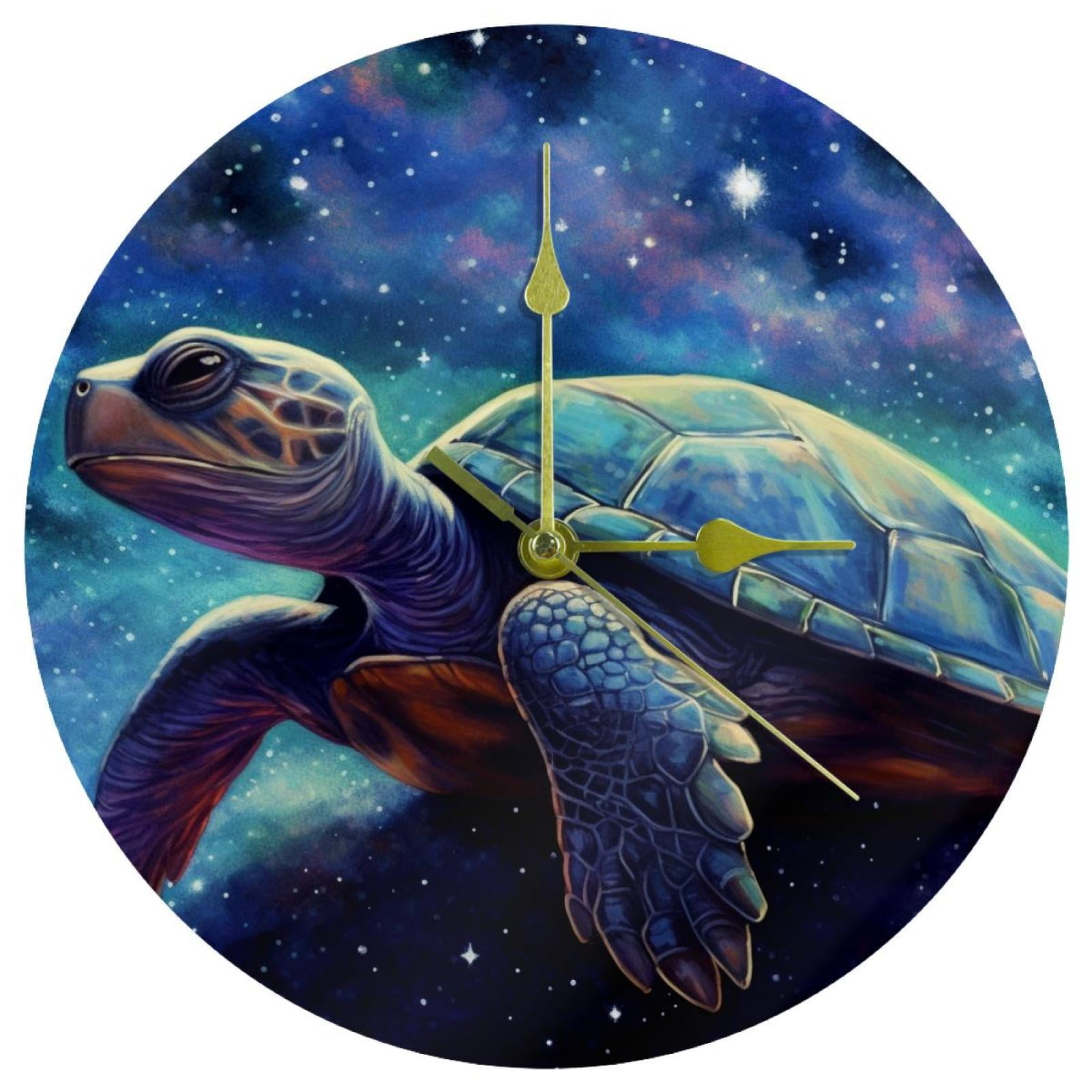 Sea turtle Circular Acrylic Wall Clock - Sleek & Modern Timepiece for ...