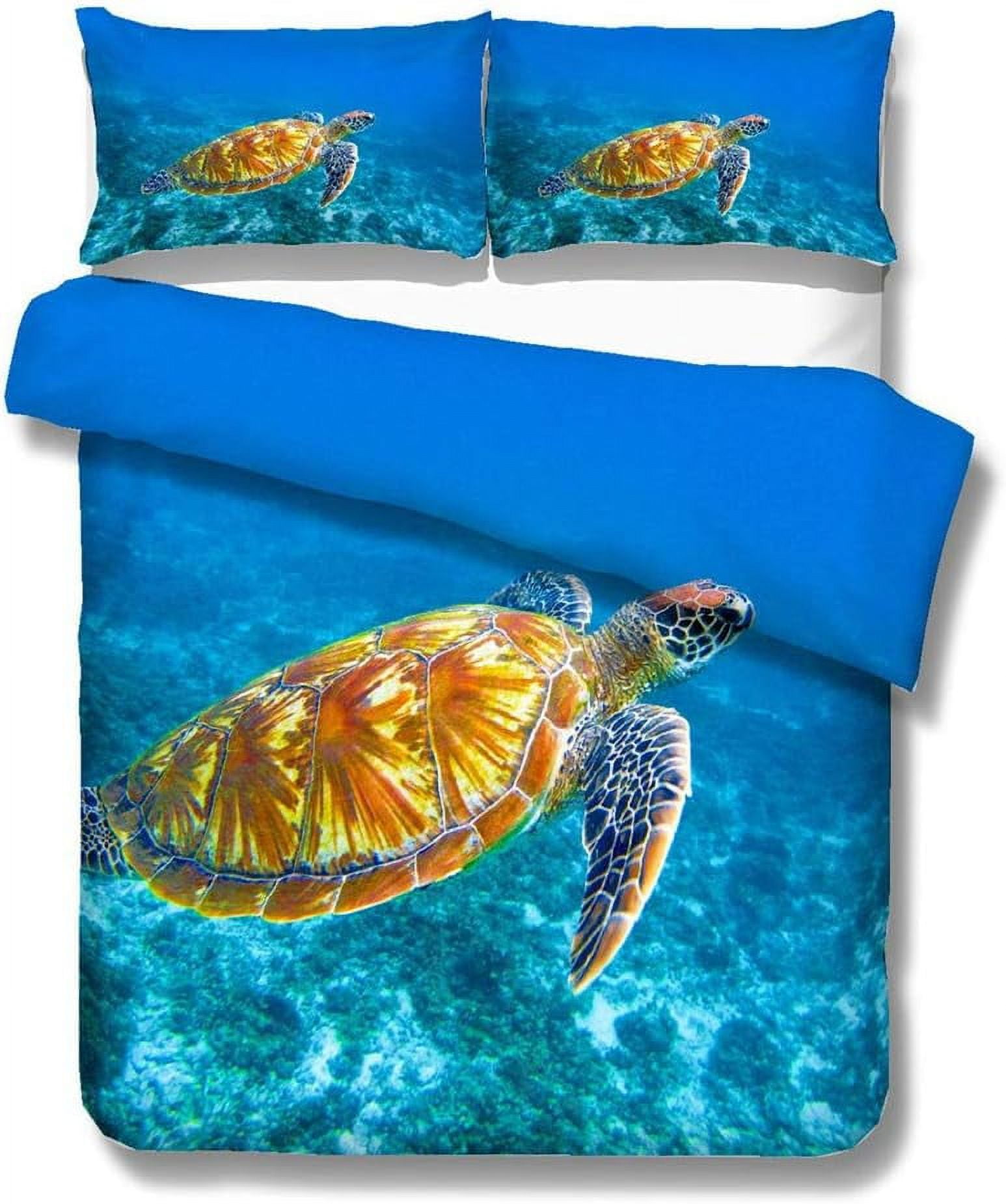 Sea turtle Duvet Cover Set,Bedding Set for Kids and Adult, Home Decor ...