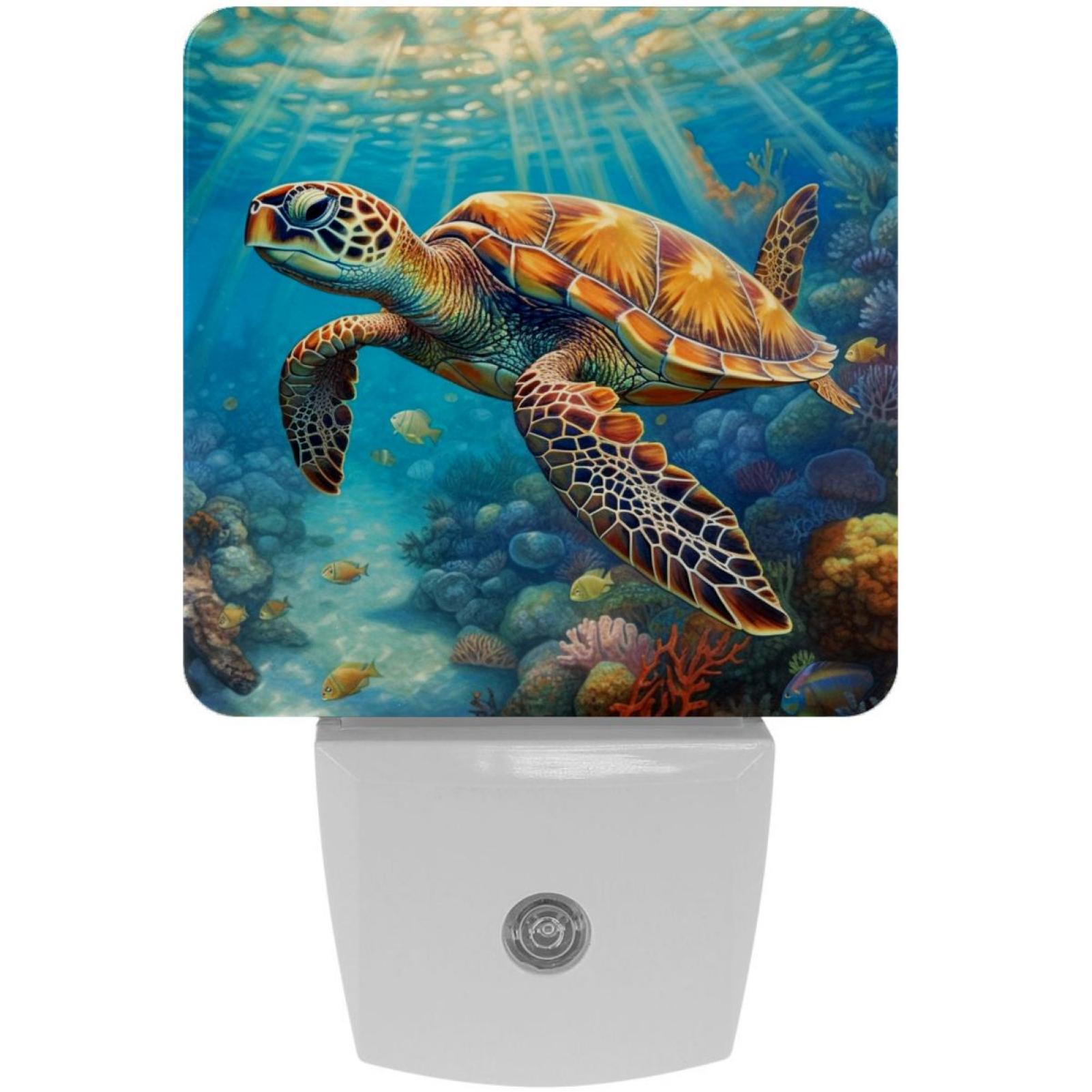 Sea turtle LED Square Night Light - Energy Efficient and Stylish ...