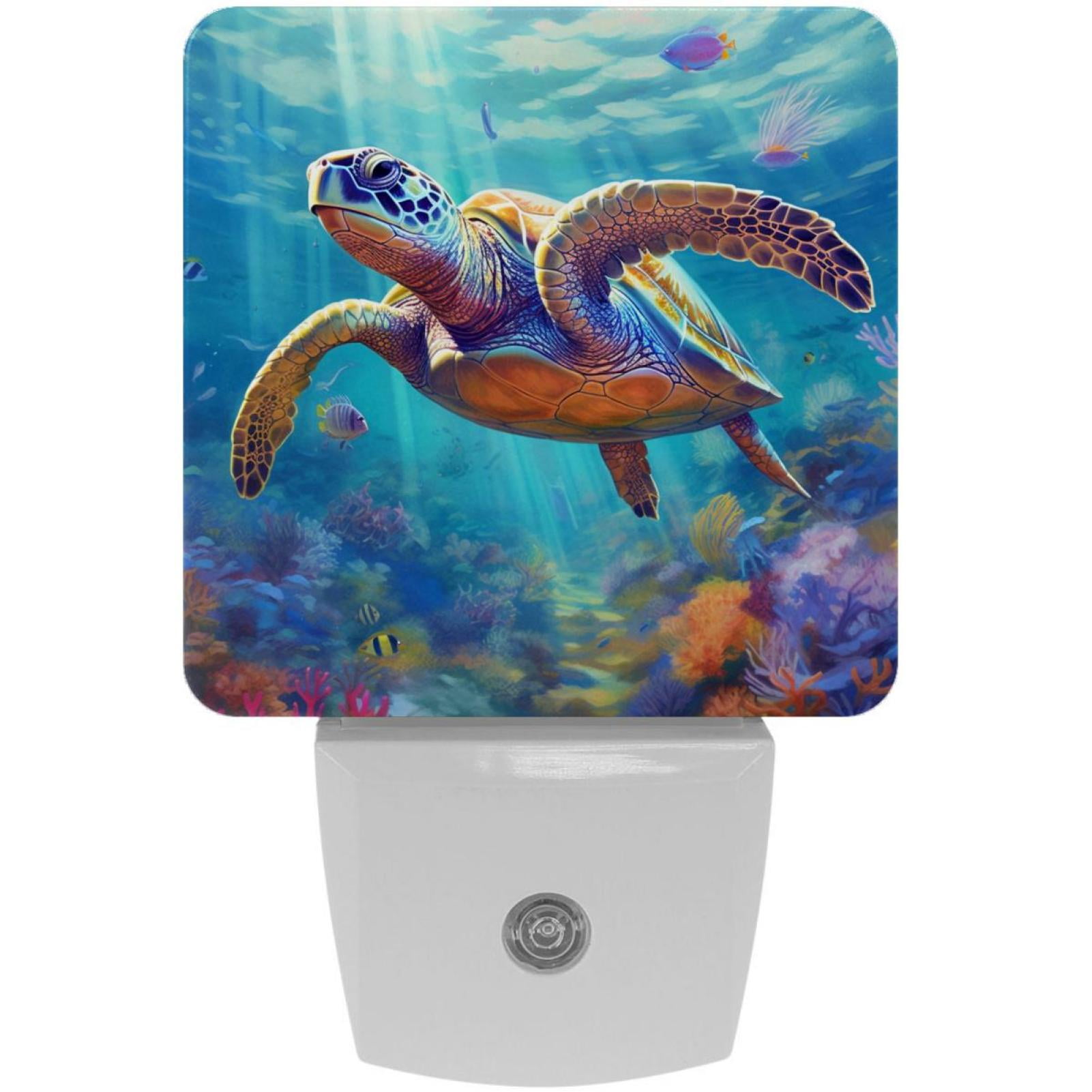 Sea turtle LED Square Night Light - Energy Efficient and Stylish ...
